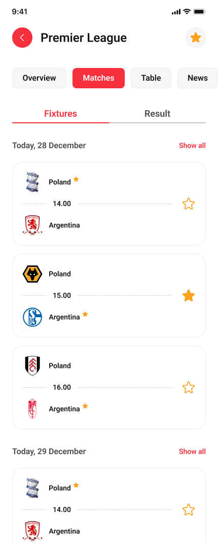 Scorex - Livescore Sport App UI Kit Templates by pixelaxis | ThemeForest