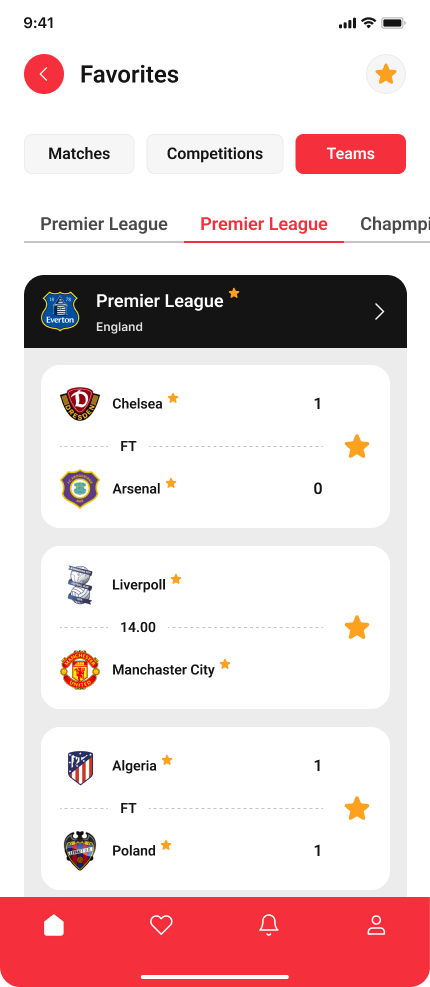 Scorex - Livescore Sport App UI Kit Templates by pixelaxis | ThemeForest