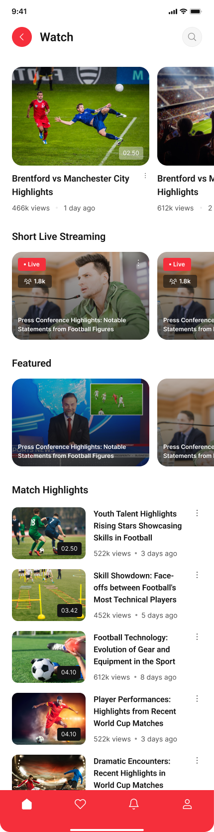Scorex - Livescore Sport App UI Kit Templates by pixelaxis | ThemeForest