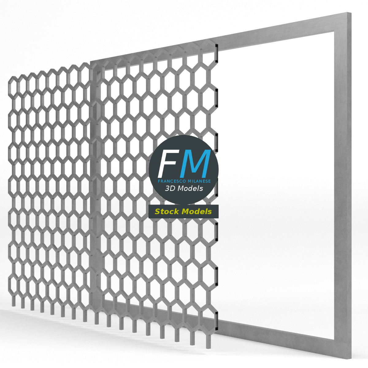 Honeycomb grid panel by FrancescoMilanese85 | 3DOcean