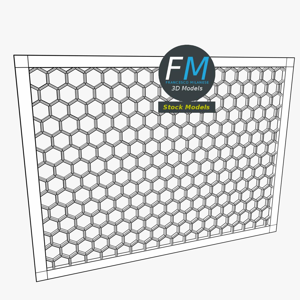 Honeycomb grid panel by FrancescoMilanese85 | 3DOcean