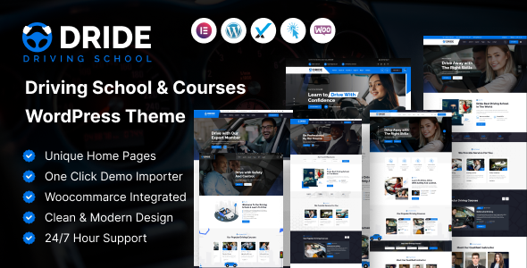 Dride – Driving School & Courses WordPress Theme by themeholy | ThemeForest
