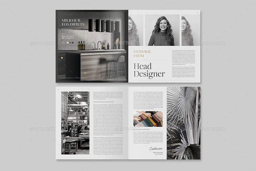 Square Catalog Template, Print Templates | GraphicRiver