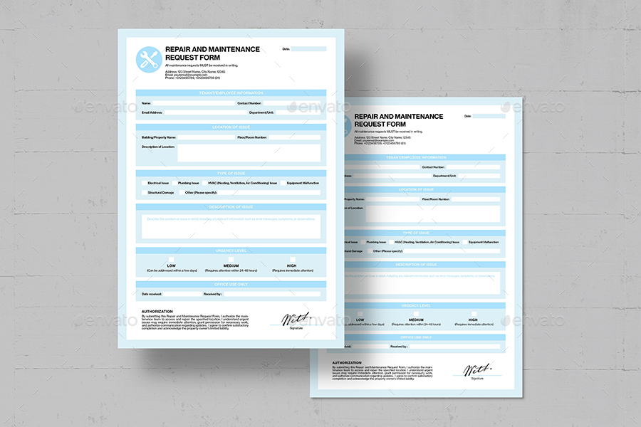 Request Form Template, Print Templates | GraphicRiver
