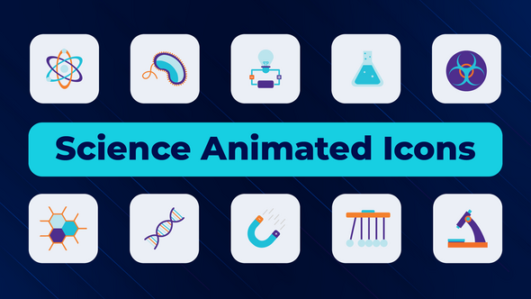 Science Animated Icons, After Effects Project Files | VideoHive
