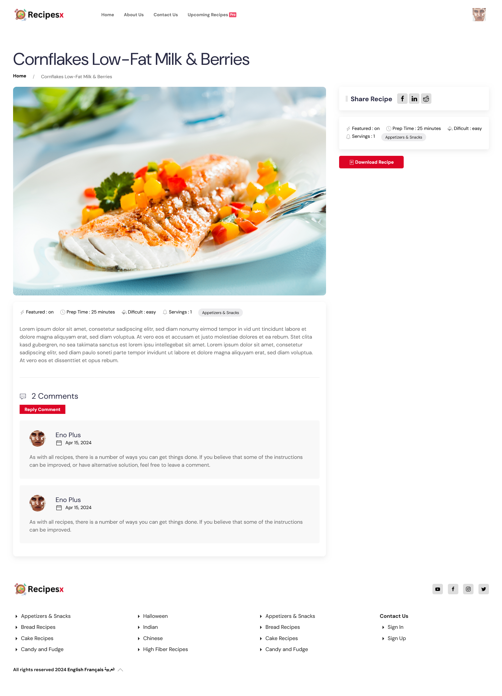 recipex - food and recipe blogs script Template by Gorella | CodeCanyon