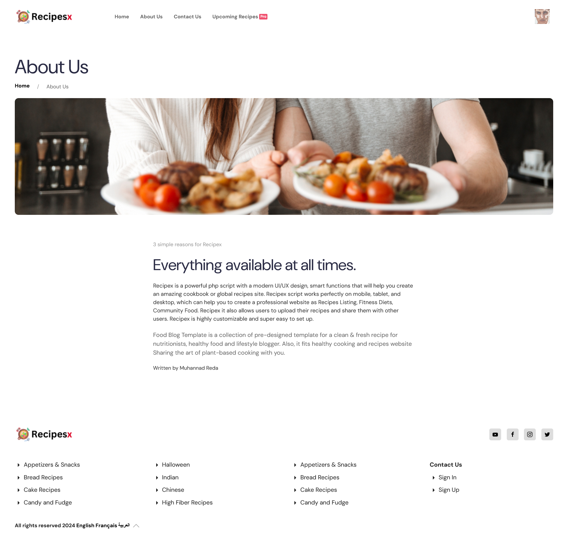 recipex - food and recipe blogs script Template by Gorella | CodeCanyon