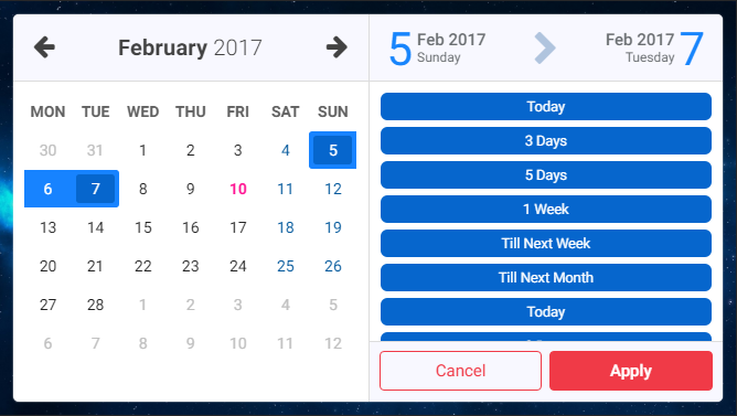 Caleran.js - Vanilla JS Date Range Picker by tpaksu | CodeCanyon