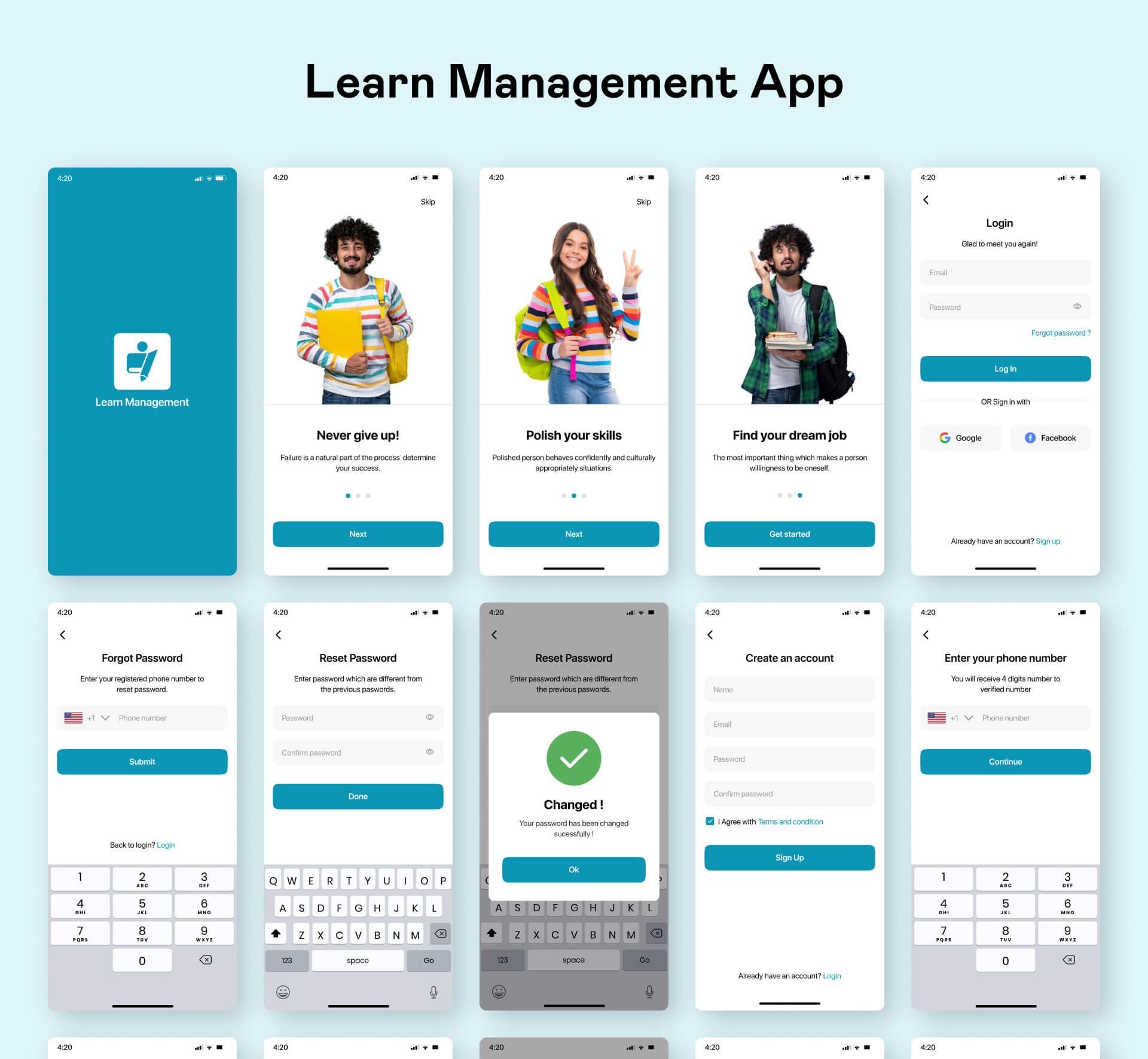 StudySync UI template | LearnManagement App in Flutter | Learn Career Skills App Template by ...