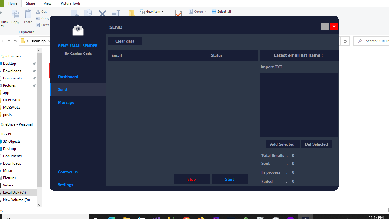 Geny Smtp Bulk Email Sender Using Unlimited SMTP - Genius Code by ...