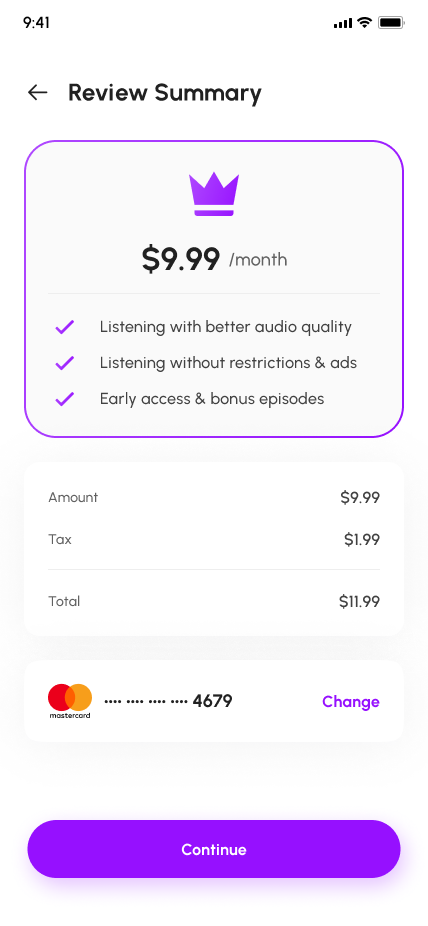 Podify - Podcast & Audiobook React Native Expo App Ui Kit by lalaWeb
