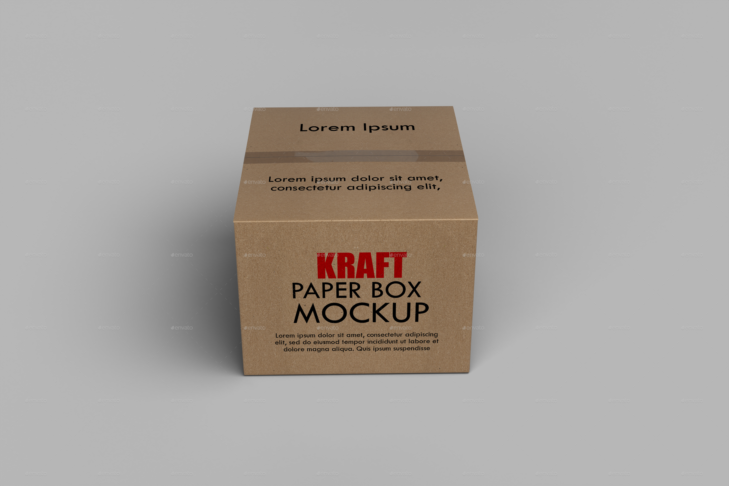 Kraft Paper Box Mockups, Graphics | GraphicRiver