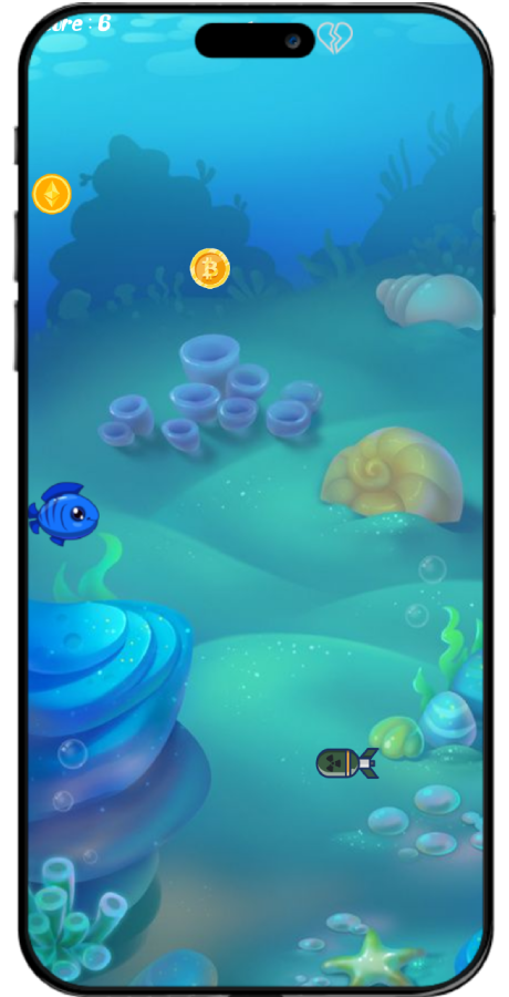 Flying Fish Game - Play to Earn Crypto with Admin Panel and Admob by IbrahimOdeh