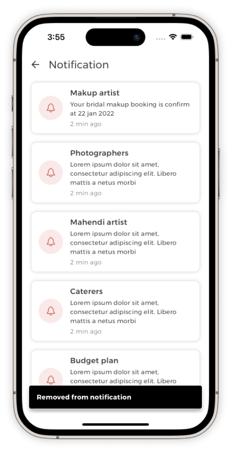 Wedding Planning App Template in Flutter | Multi Language | WeddingBells by camelcasetechnology