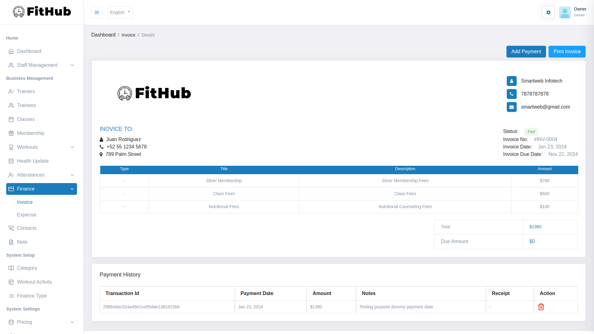 FitHub SaaS - Gym Management Tool by smartwebinfotech | CodeCanyon