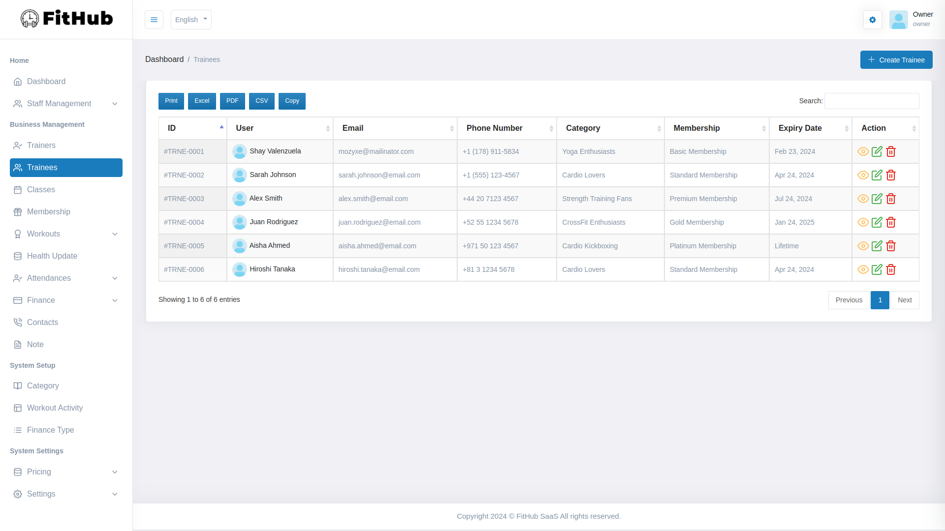 FitHub SaaS - Gym Management Tool by smartwebinfotech | CodeCanyon