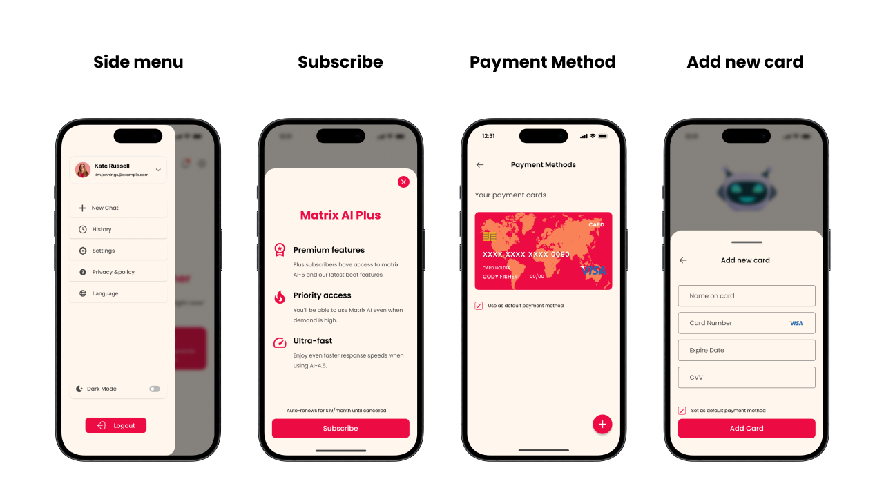 Matrix | AI-Chat Gpt Mobile App | React Native Template by codeforge0