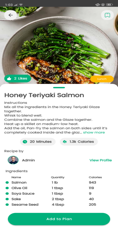 Half Bite - Weekly Meal Planner App - Android, Firebase, Ready to Publish by iac-studio