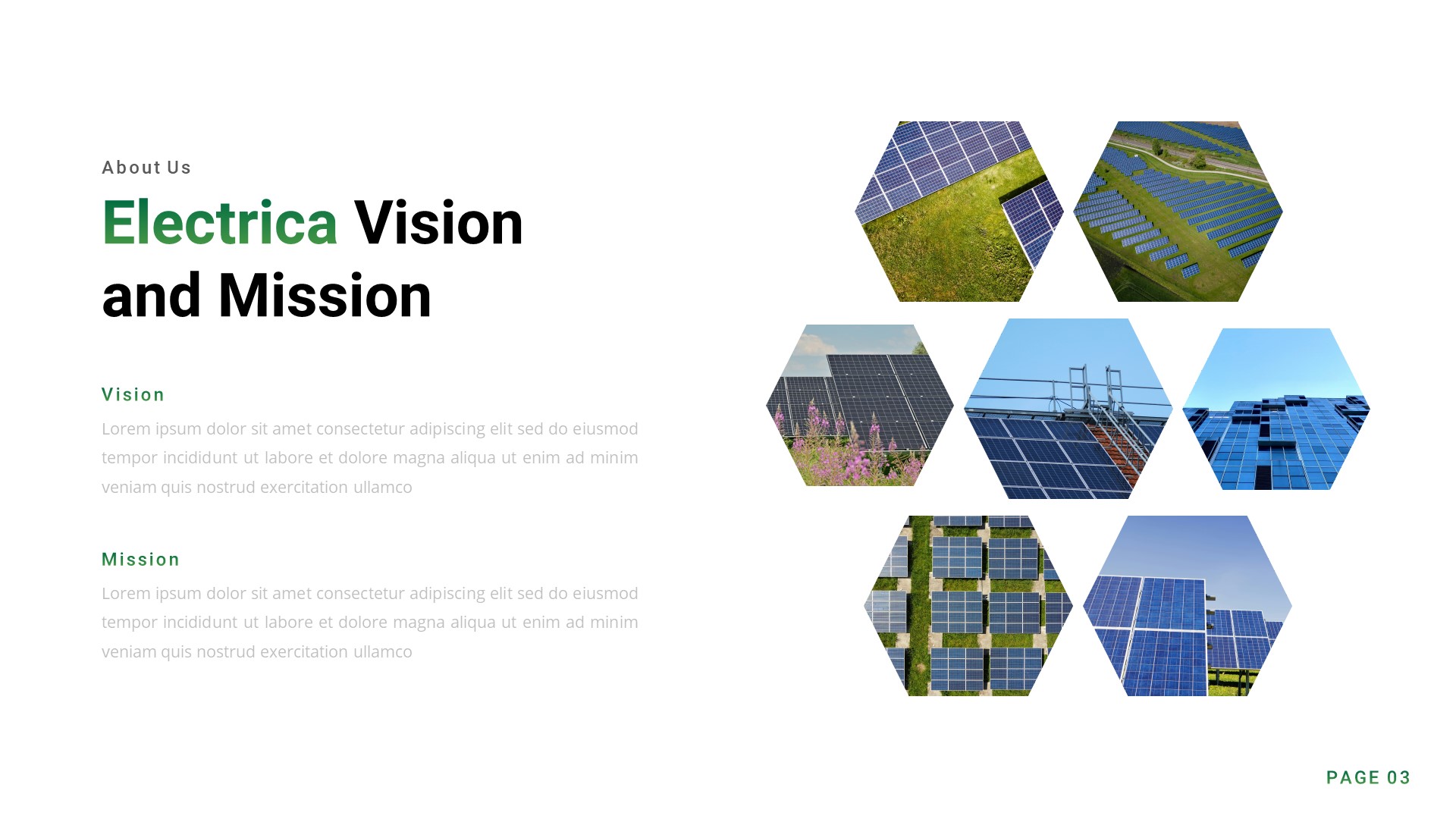 Electrica - Solar Energy PowerPoint Template, Presentation Templates