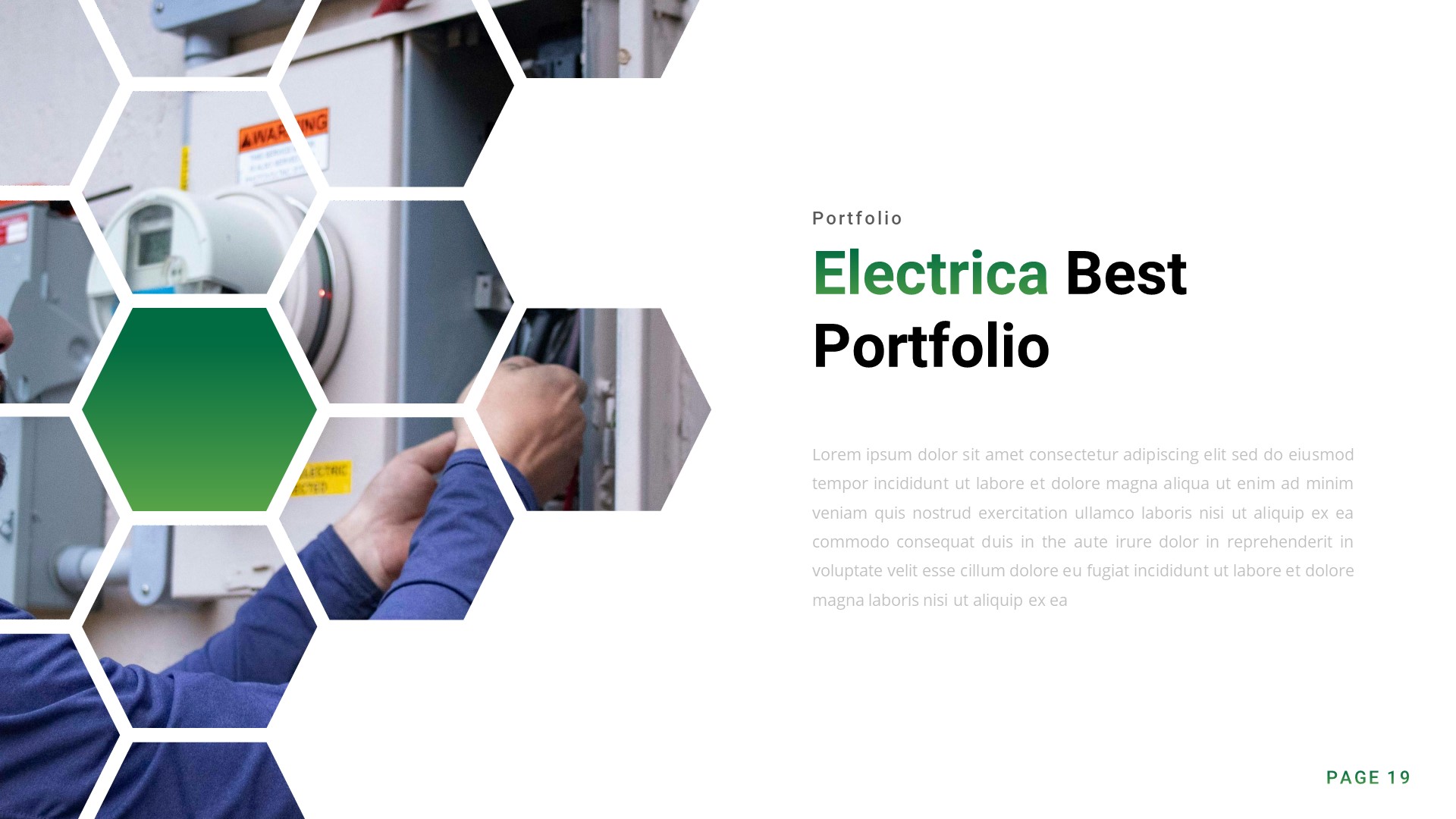 Electrica - Solar Energy PowerPoint Template, Presentation Templates