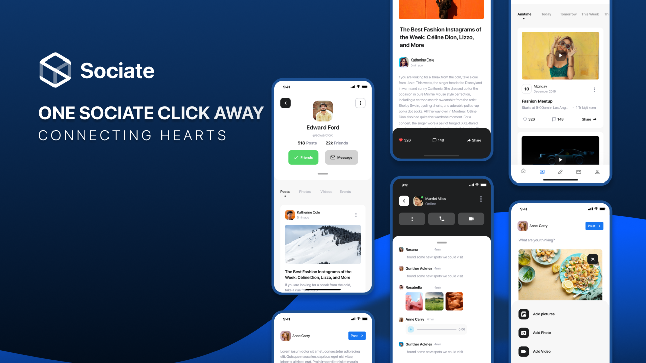 Sociate - Social Media Networking | React Native Expo App |CLI 0.73.4 ...