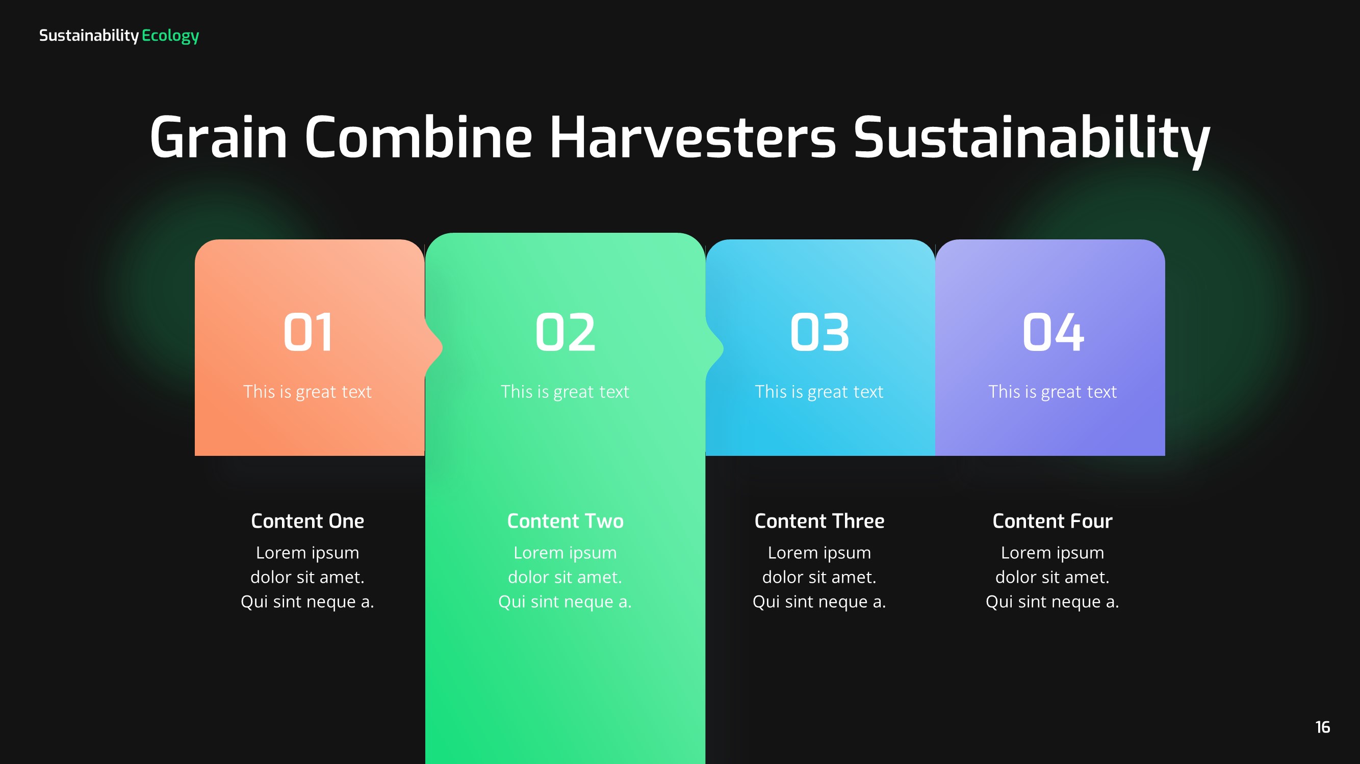 Sustainability Ecology PowerPoint Template, Presentation Templates