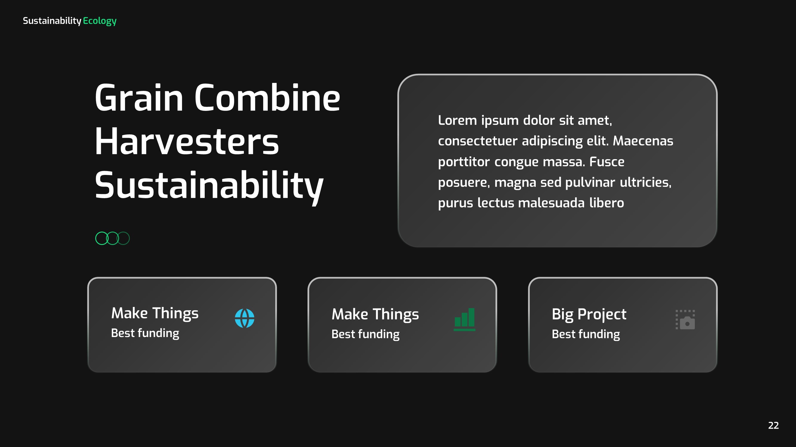 Sustainability Ecology PowerPoint Template, Presentation Templates