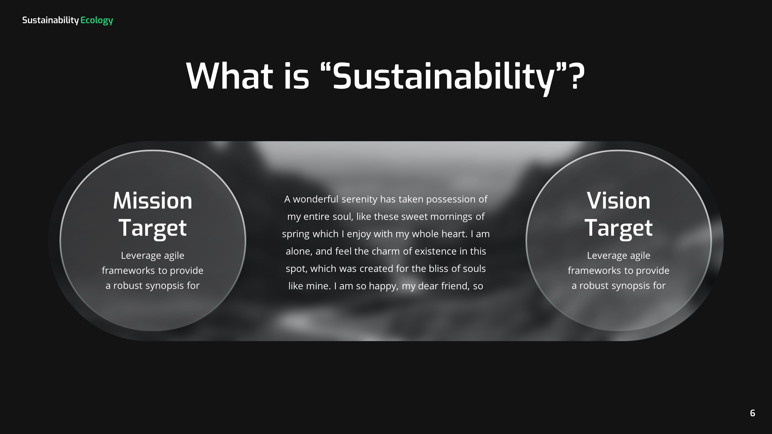 Sustainability Ecology PowerPoint Template, Presentation Templates