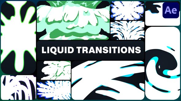 Liquid Transitions for After Effects, After Effects Project Files ...