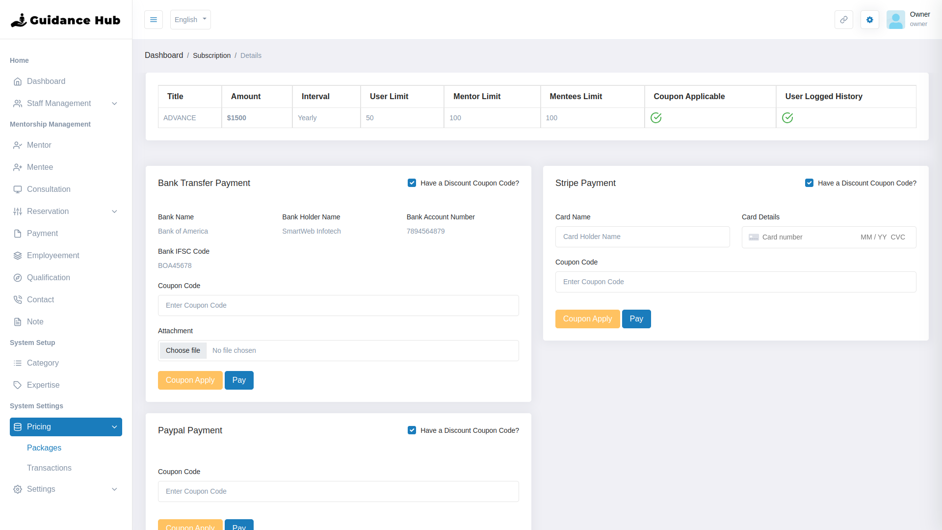Guidance Hub SaaS - Mentorship Management System by smartwebinfotech