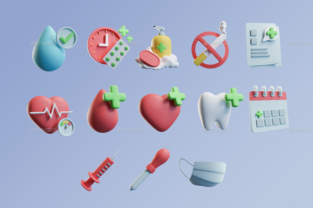 3D Health Care Icon, Graphics | GraphicRiver