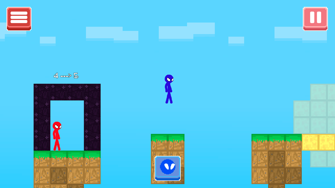Stickman Blockworld Parkour 2 - HTML5 Game - Construct 3 by 66bugra66