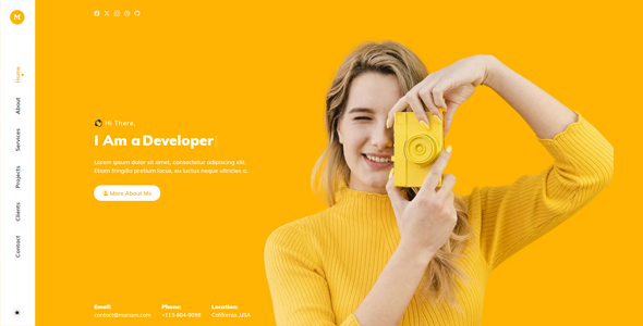 Mariam - Personal Portfolio NextJS Template by AssiaGroupe | ThemeForest