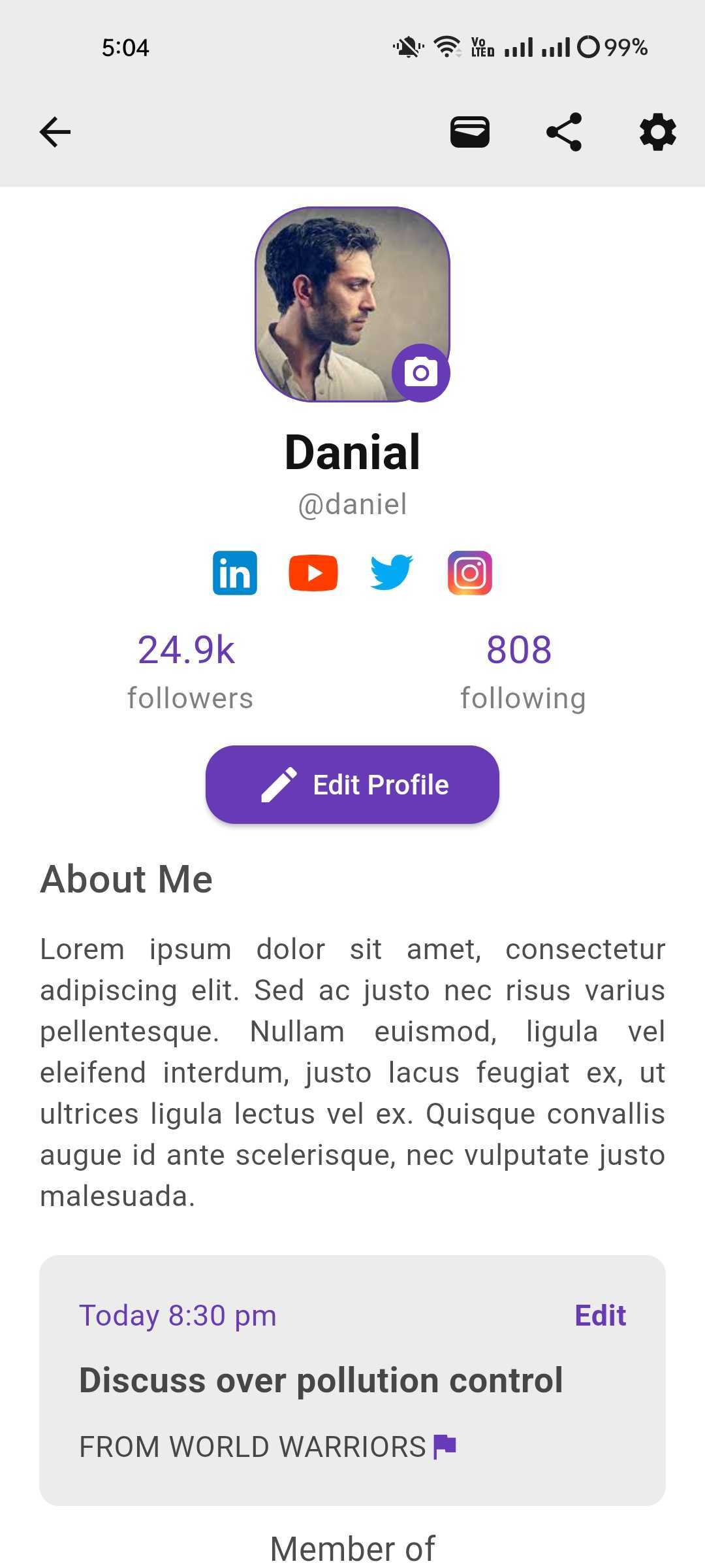 Club 92- Flutter Modern1 Clubhouse Audio UI Kit | Audio Room App ...