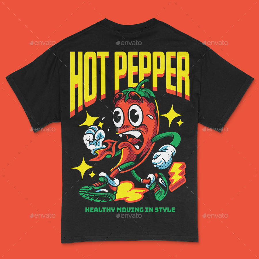 Hot Pepper T-Shirt Design Template, T-Shirts | GraphicRiver