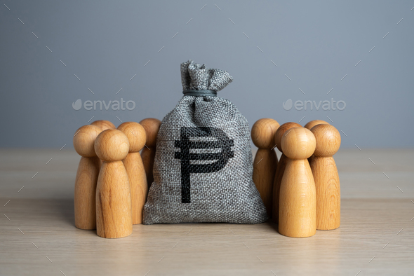 People and philippine peso money bag. Stock Photo by iLixe48 | PhotoDune