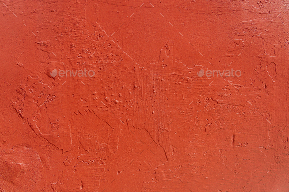 Rustic red textured wall background with peeling paint Stock Photo by ...