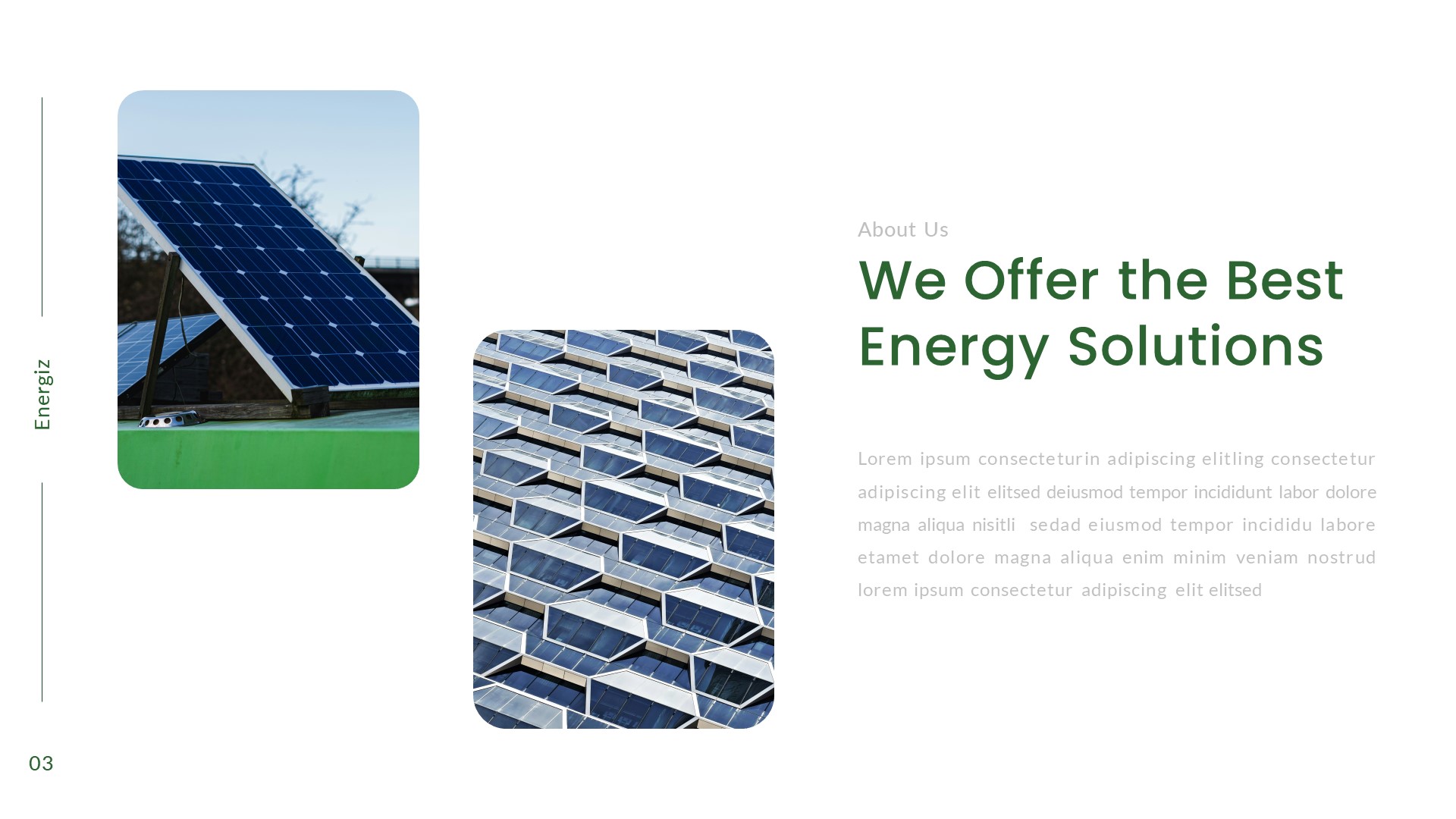 Energiz – Solar Energy Google Slides Template, Presentation Templates
