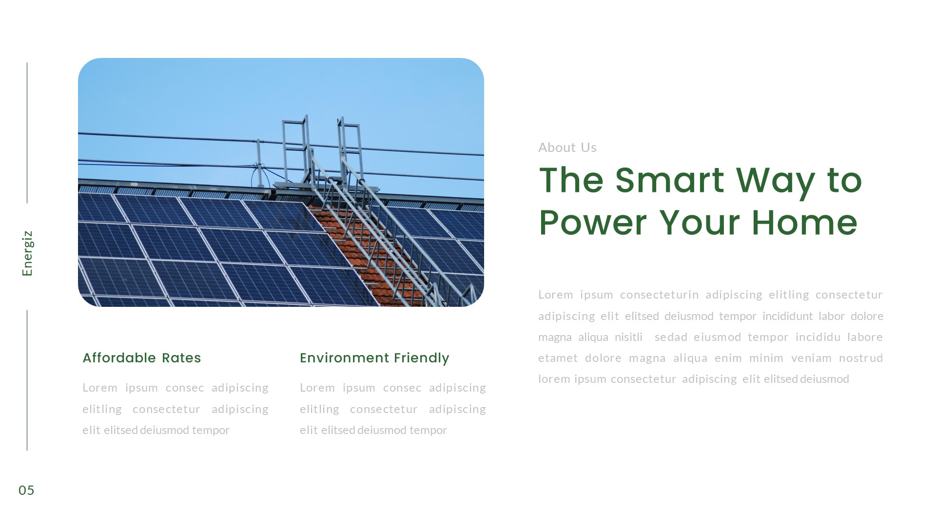 Energiz – Solar Energy Google Slides Template, Presentation Templates