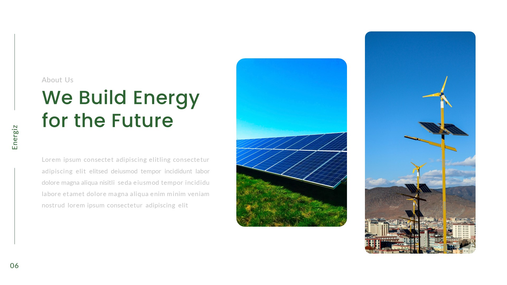 Energiz – Solar Energy Google Slides Template, Presentation Templates