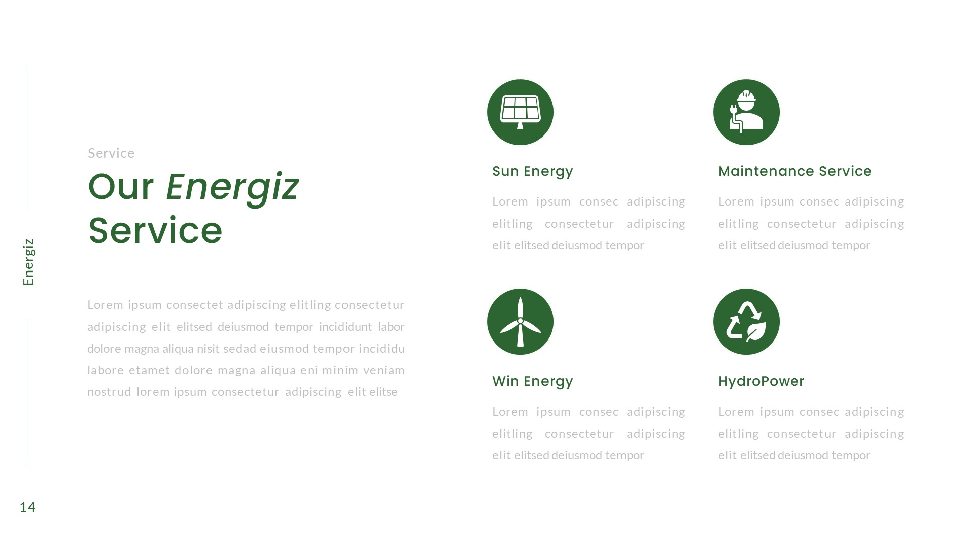 Energiz – Solar Energy Google Slides Template, Presentation Templates