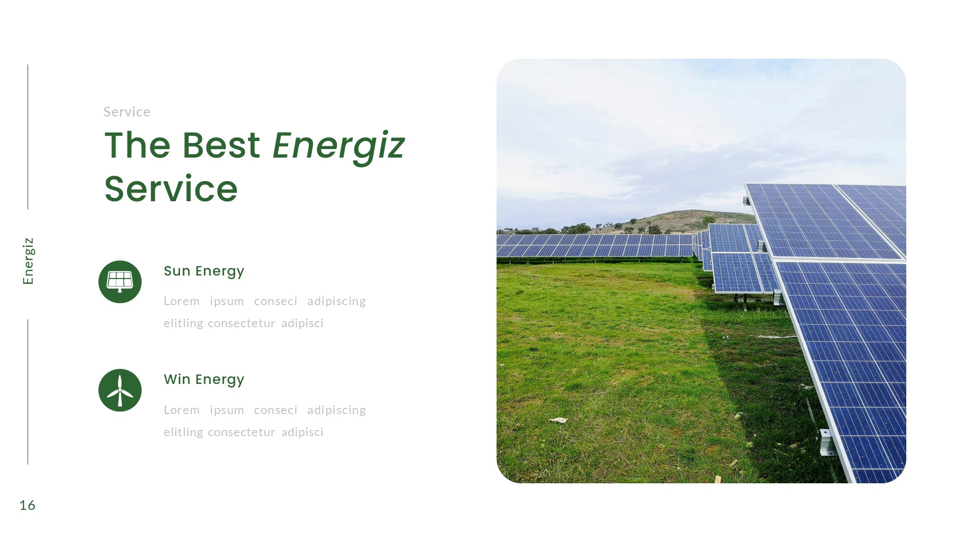 Energiz – Solar Energy Google Slides Template, Presentation Templates