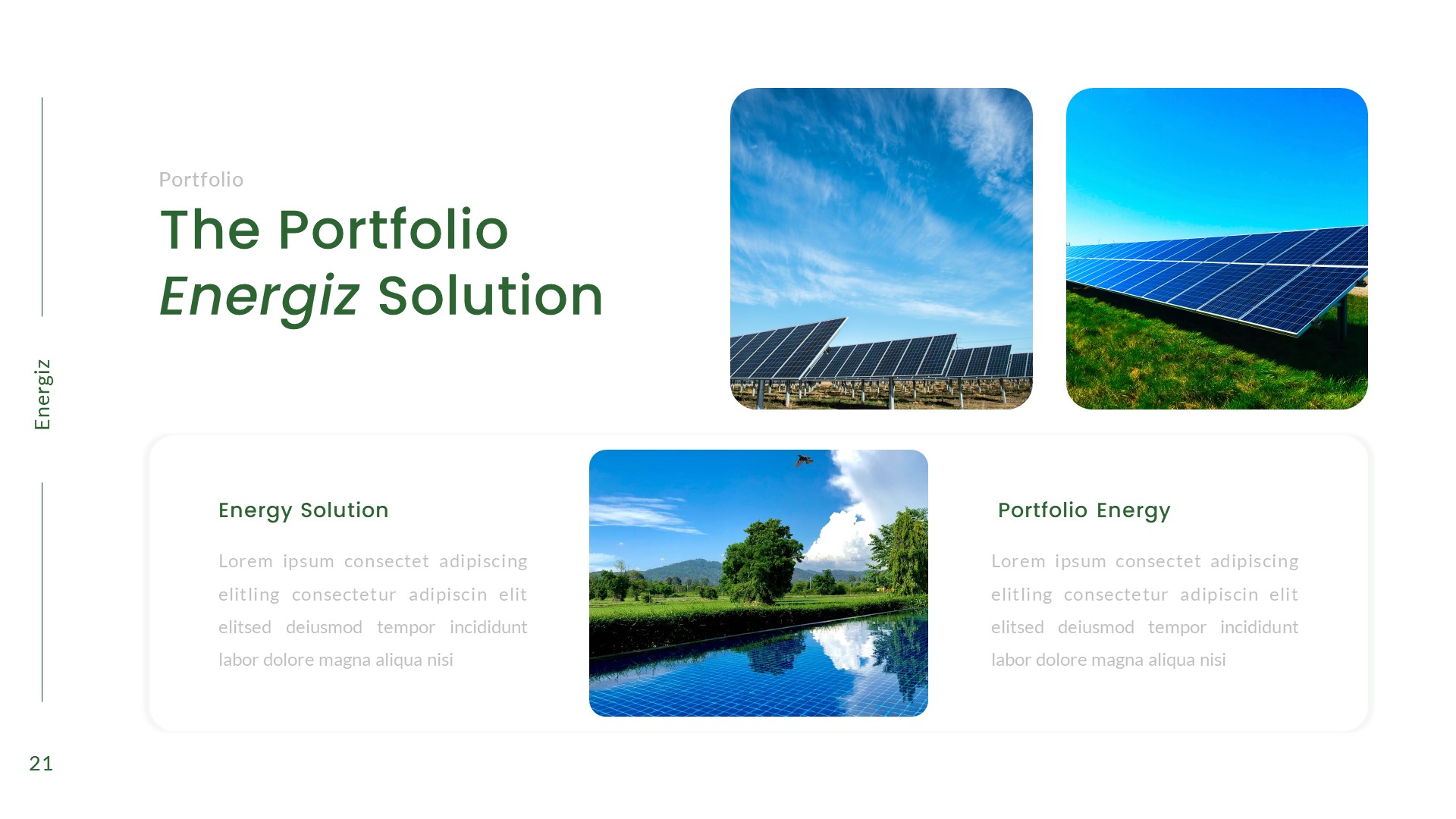 Energiz – Solar Energy PowerPoint Template, Presentation Templates