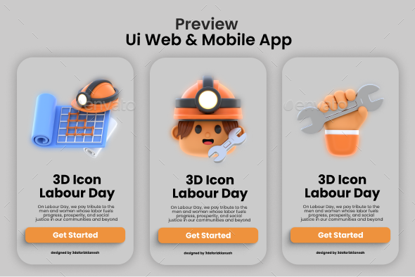 3D Labor Day, Graphics | GraphicRiver