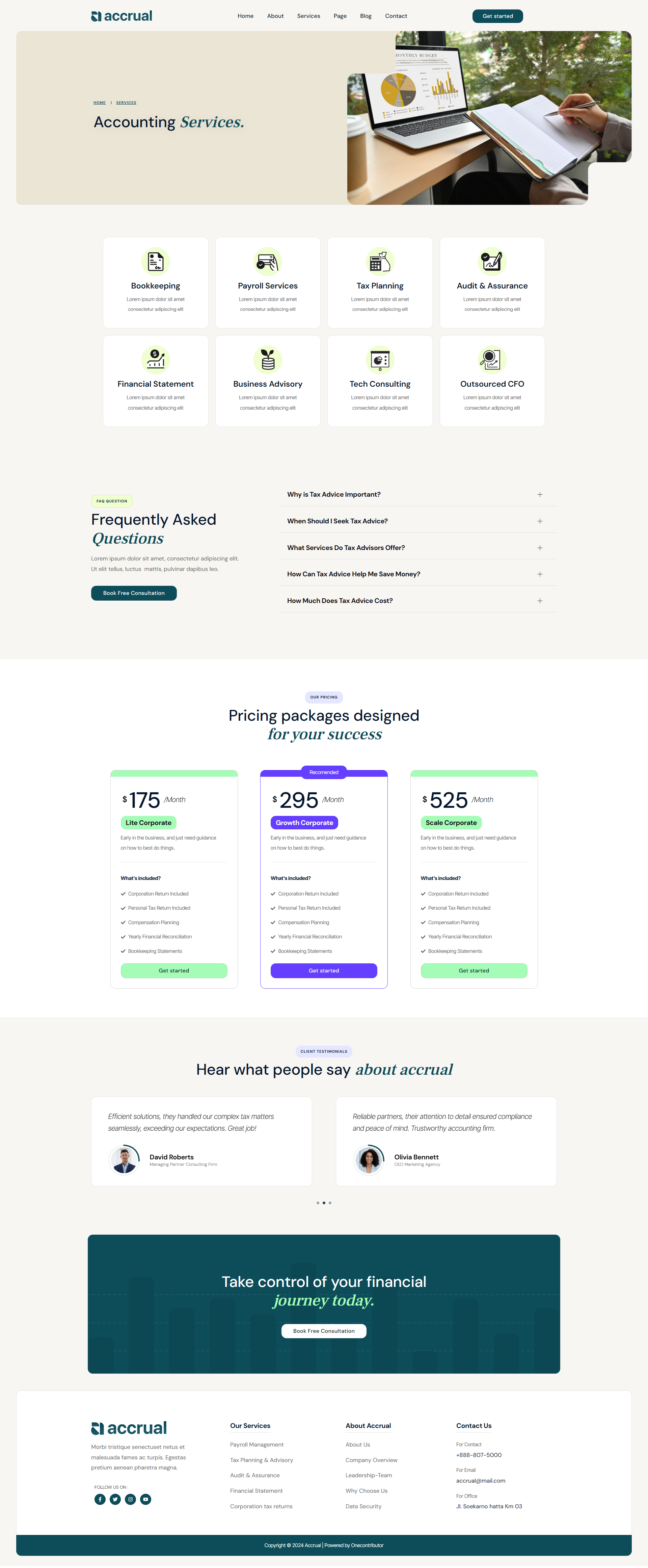 Accrual - Accounting & Finance Elementor Template Kit by onecontributor