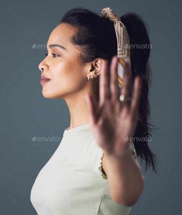 Take your negativity that way Stock Photo by YuriArcursPeopleimages