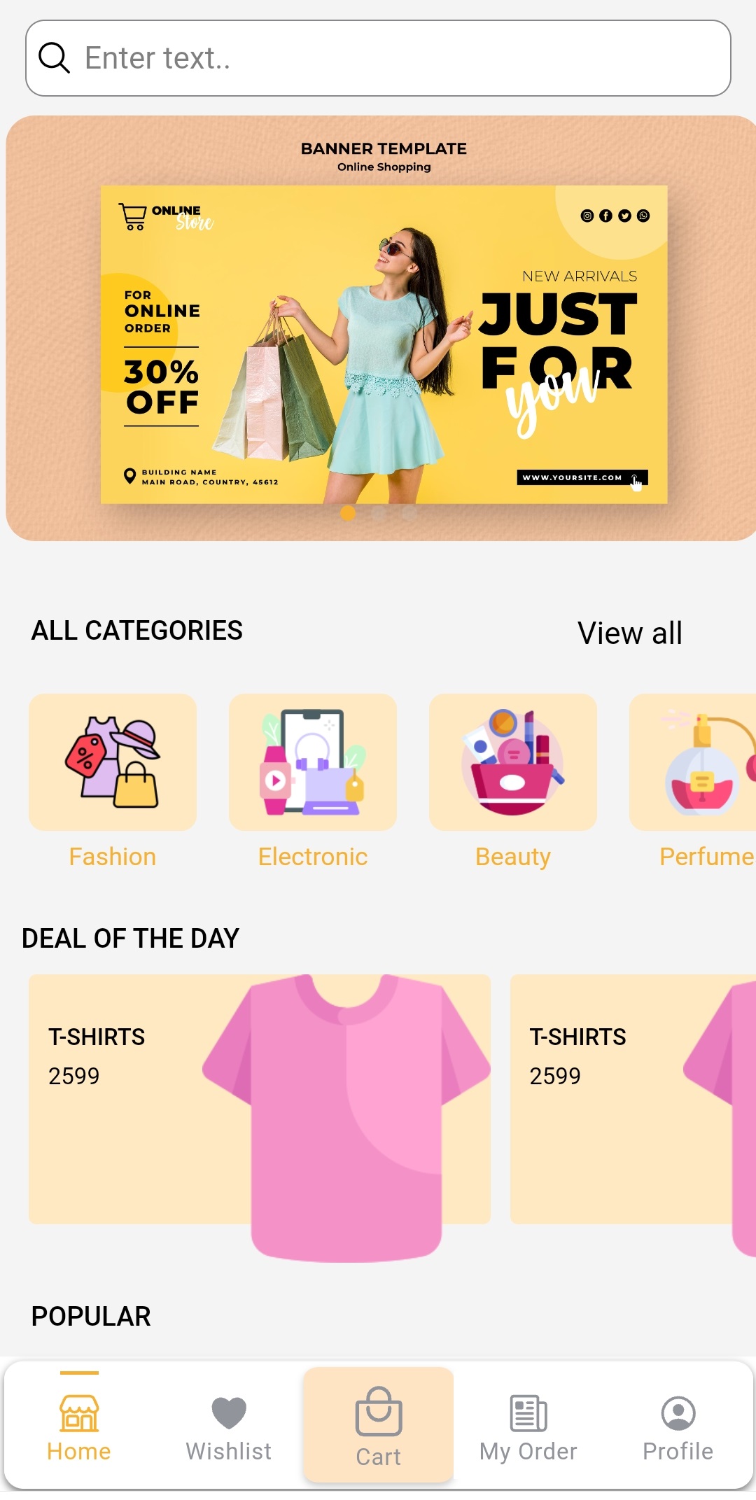 Ionic App UI Kit for Online Shopping by k29solutions | CodeCanyon