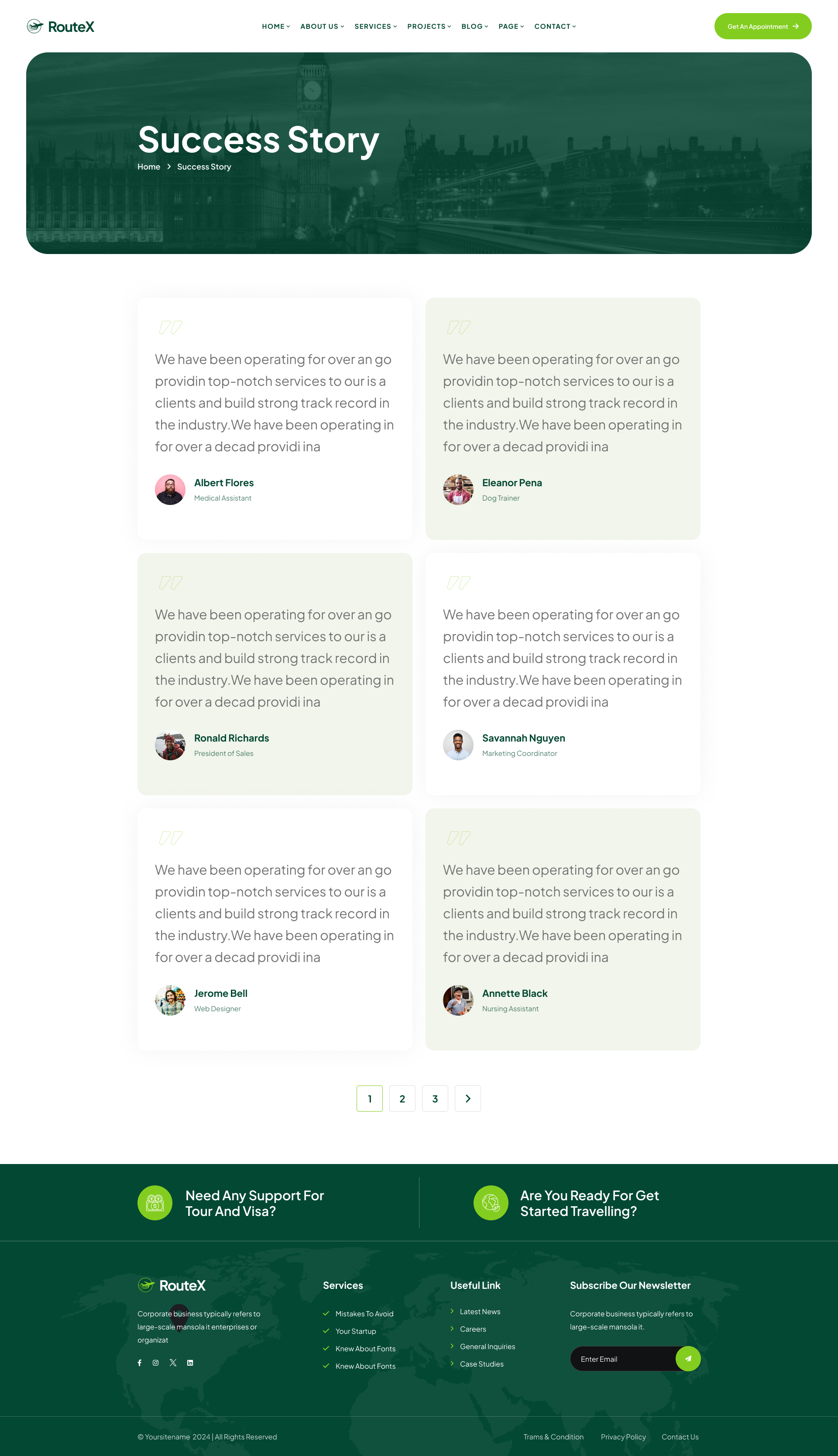 RouteX - Immigration and Visa Consulting Figma Template by RRdevs ...