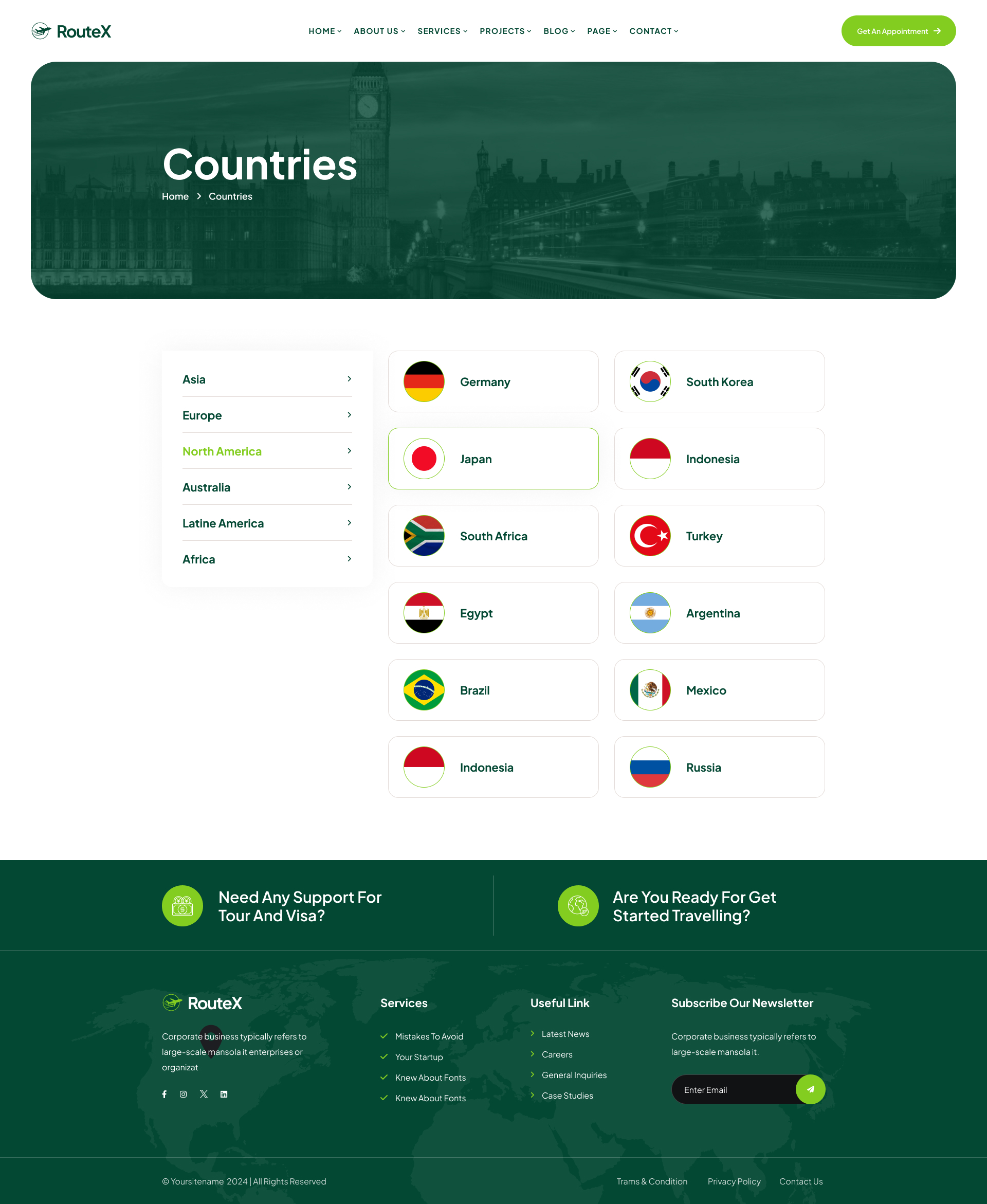 RouteX - Immigration and Visa Consulting Figma Template by RRdevs ...