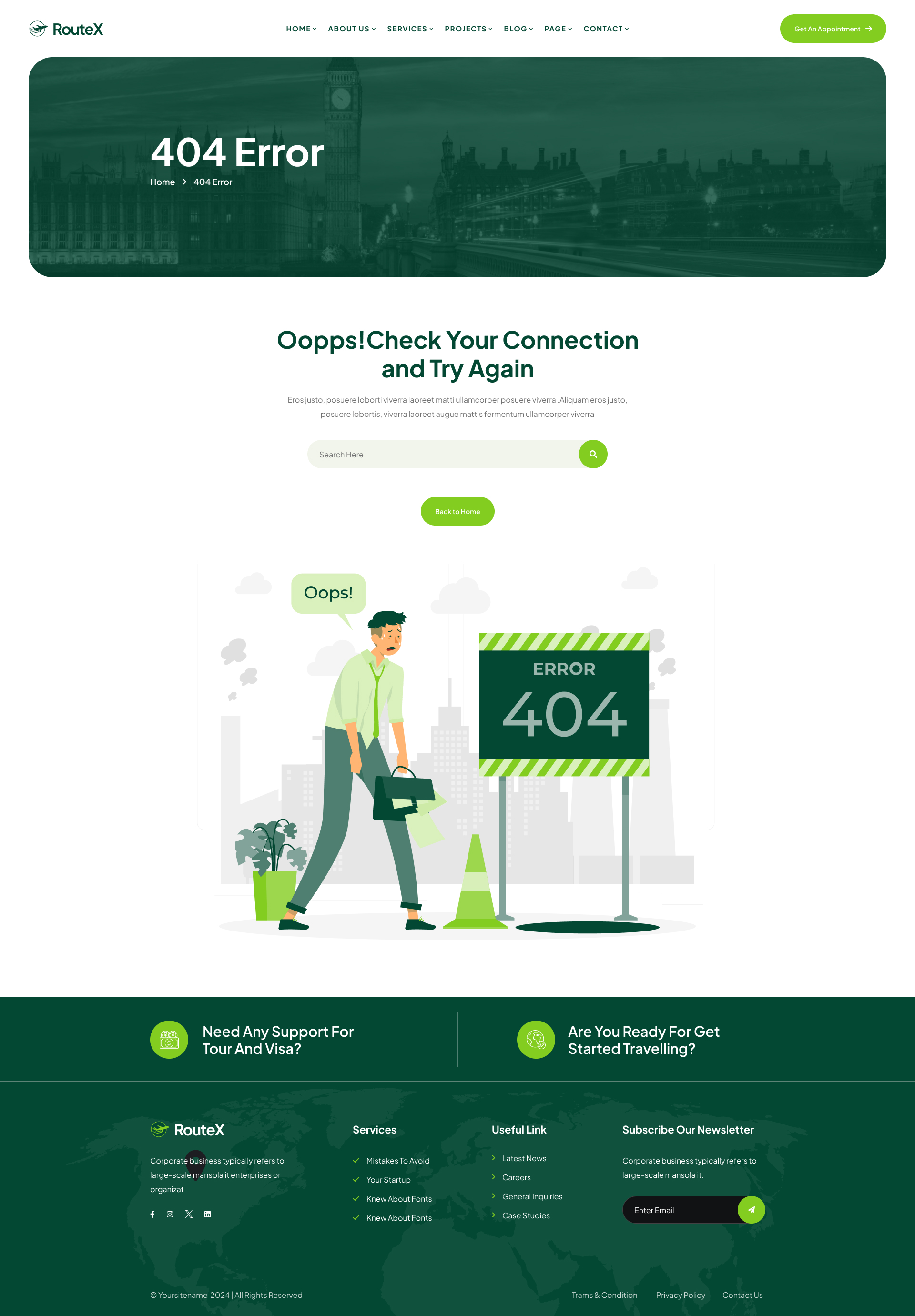 RouteX - Immigration and Visa Consulting Figma Template by RRdevs ...